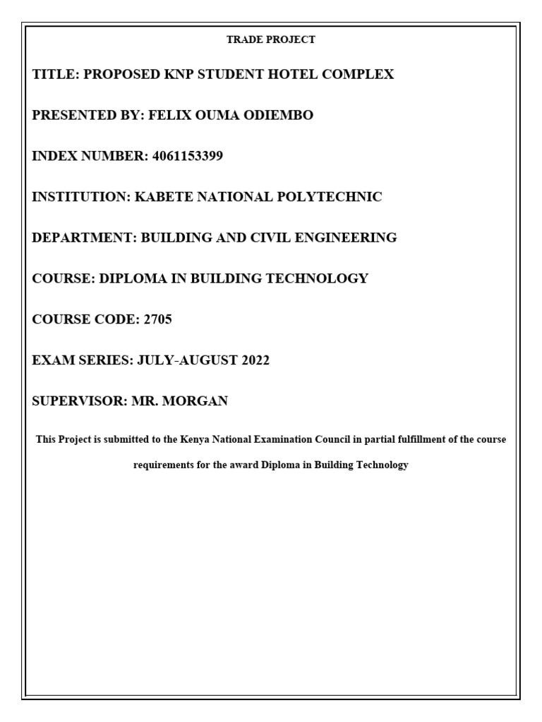 Trade Project | Download Free PDF | Fires | Surveying