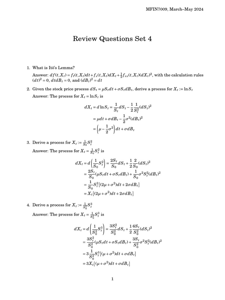 200_Exercises_Review_Questions_Set_4 | PDF | Calculus