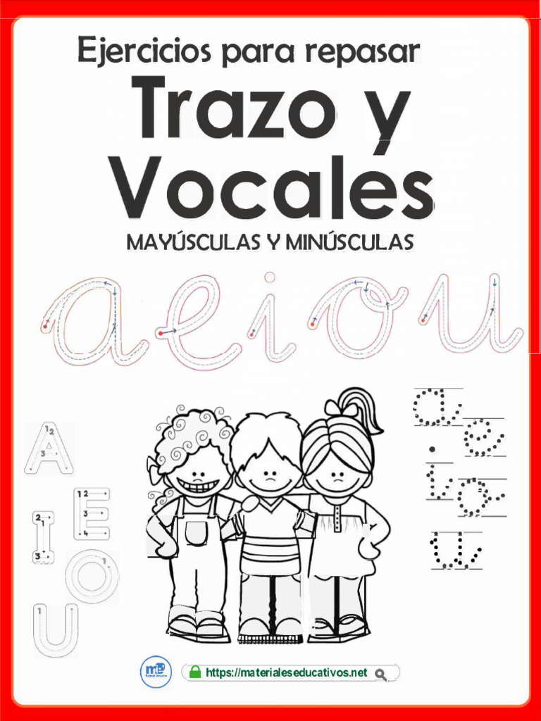 Ejercicios para repasar vocales | PDF