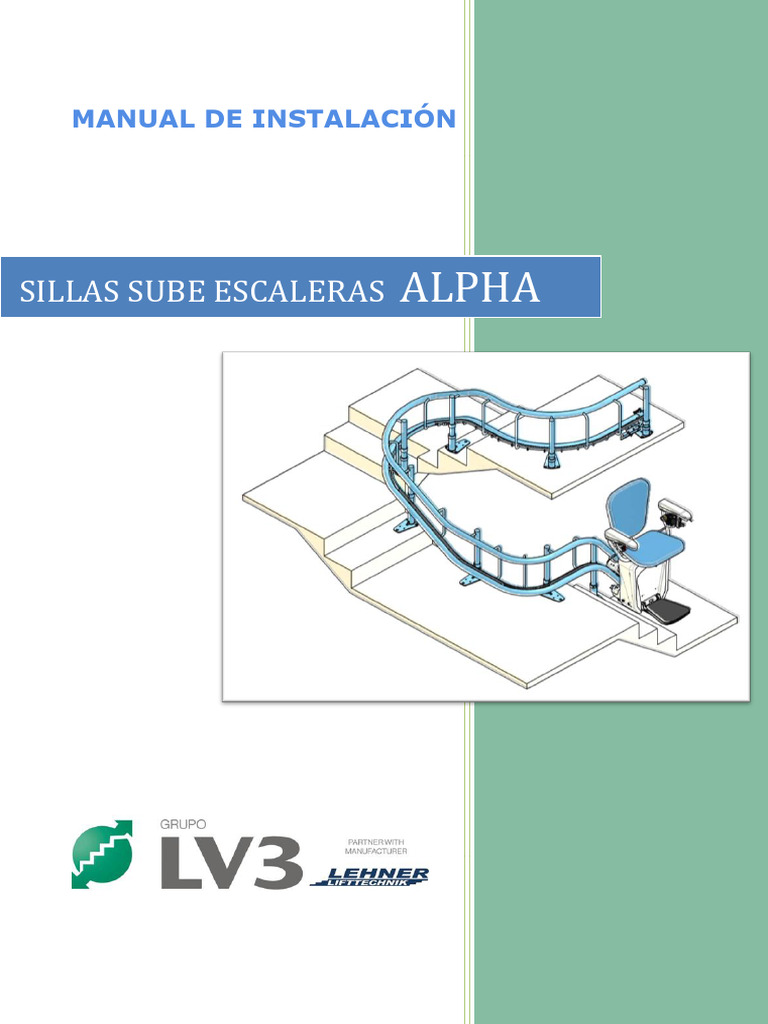Instalación Silla Sube Escaleras ALPHA | PDF | Cambiar | Escalera