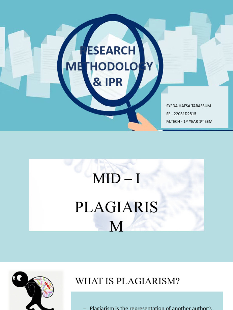 RM & Ipr - Assignment | PDF | Trademark | Plagiarism