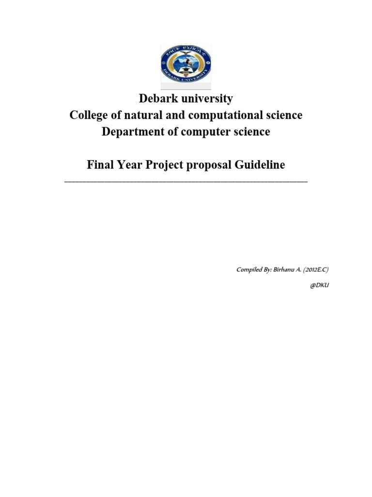 4th Year Project Guide Line | Download Free PDF | Feasibility Study | Methodology