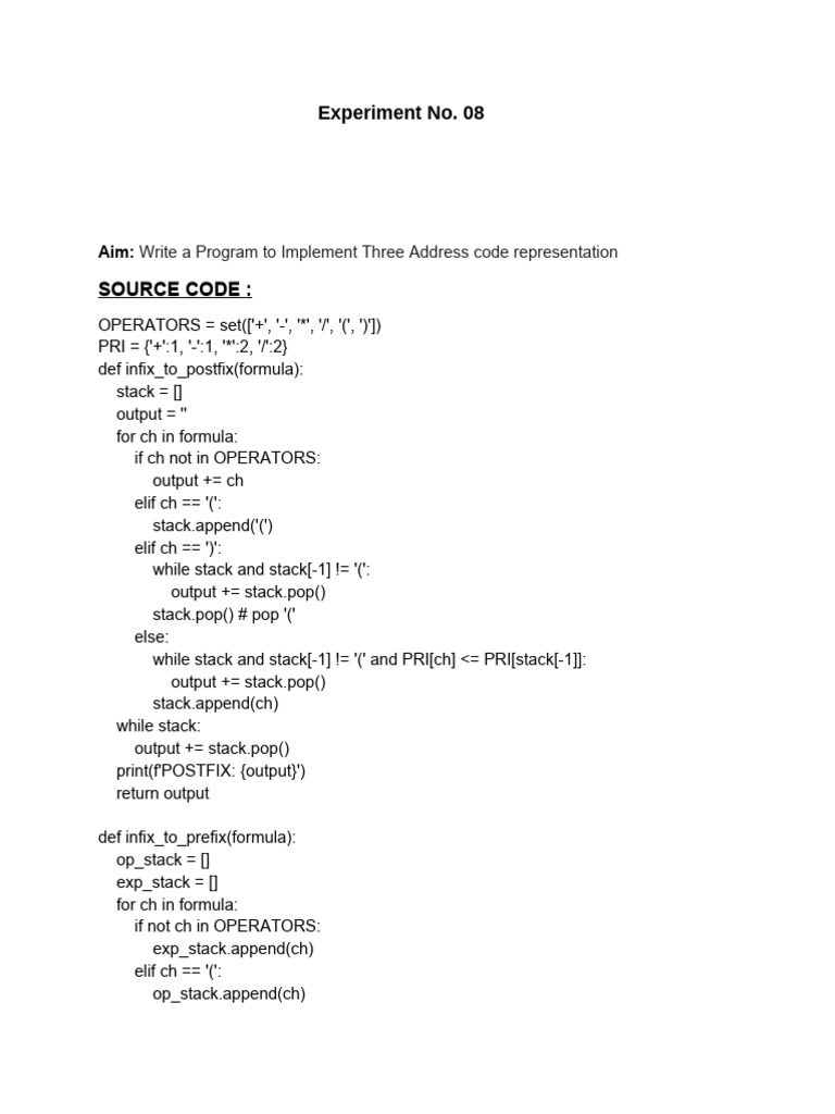 Exp 8 | Download Free PDF | Computer Programming | Computer Science