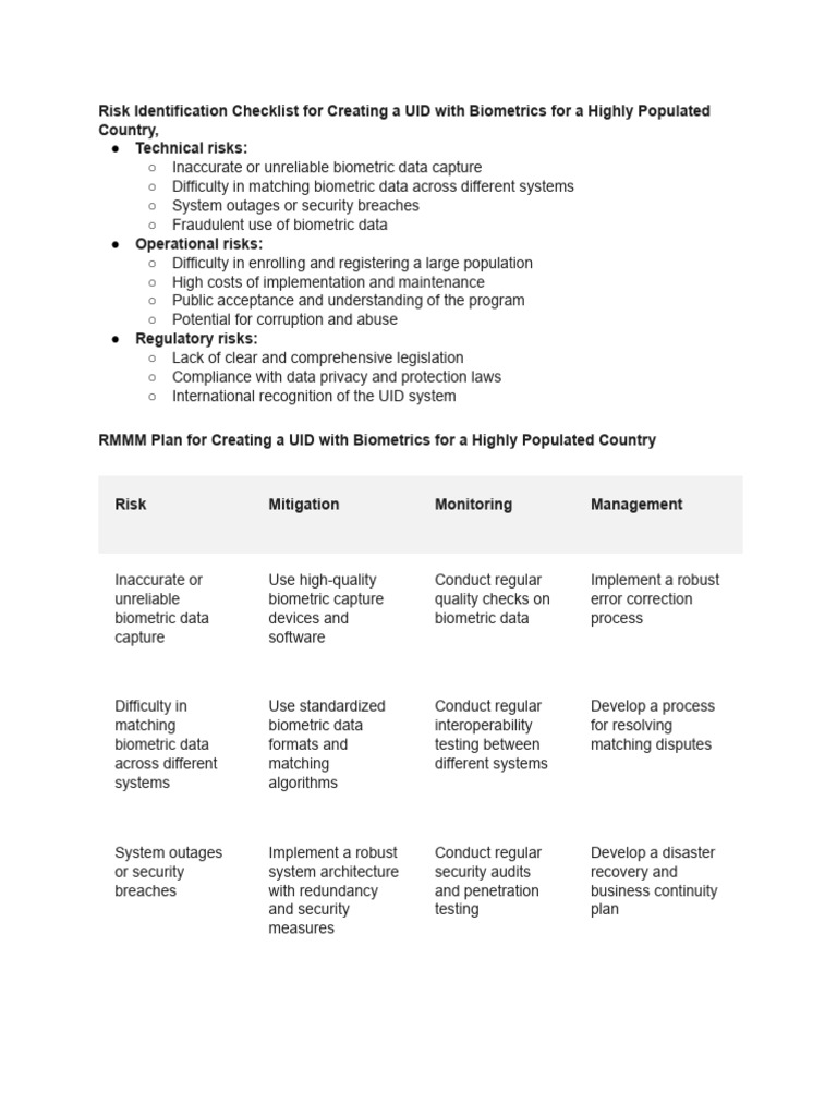 RMMM_Plan | PDF | Computer Security | Security