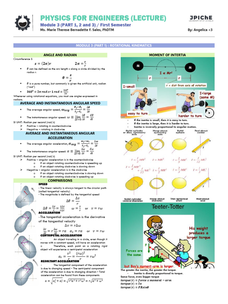 Rotational Motion and Dynamics for Engineers | PDF