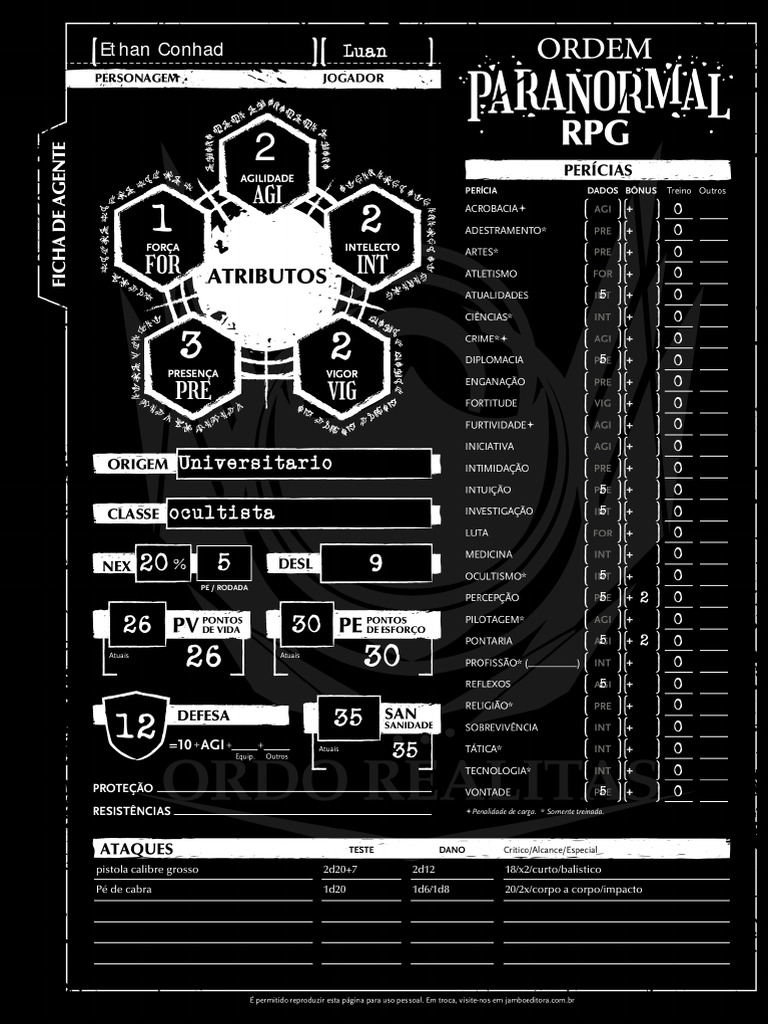 Ficha Preta Ethan Conhad 1.0-2 | PDF | Armas de fogo | Balística
