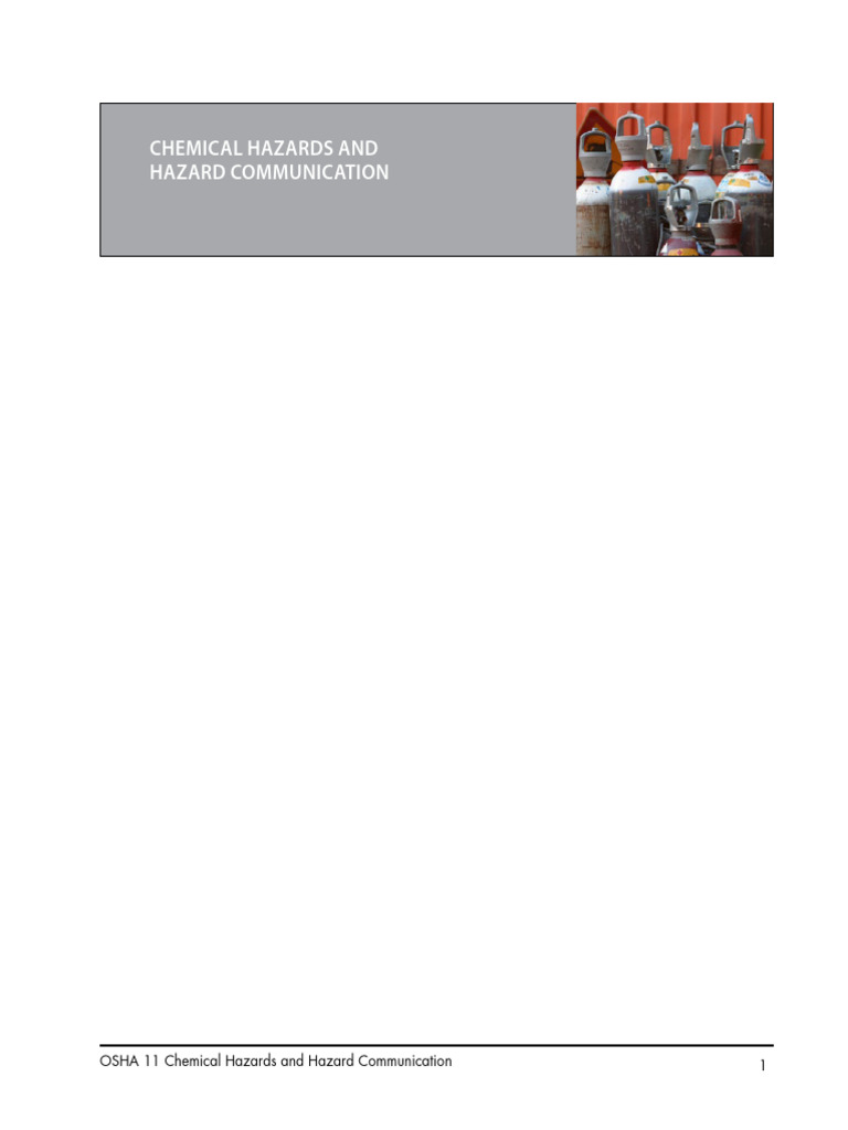 Chemical Hazards and Hazard Communication | PDF | Labor Relations ...