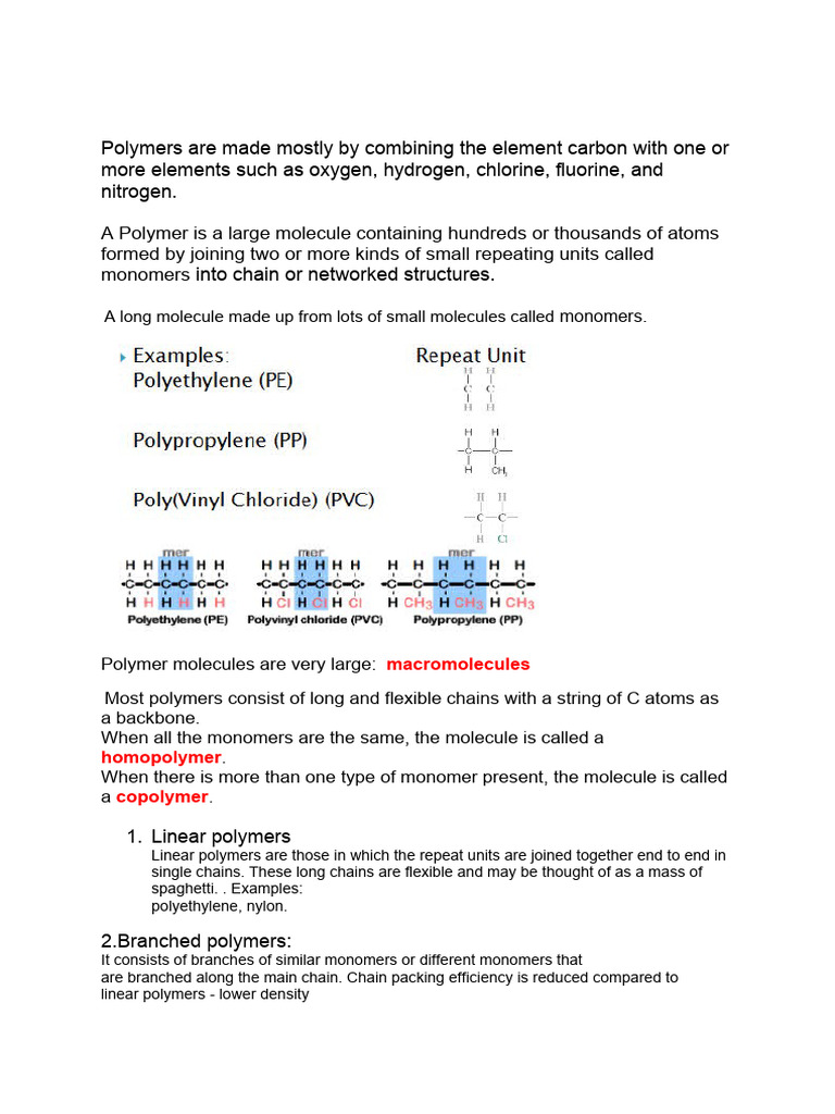 Polymers | PDF | Polymers | Plastic