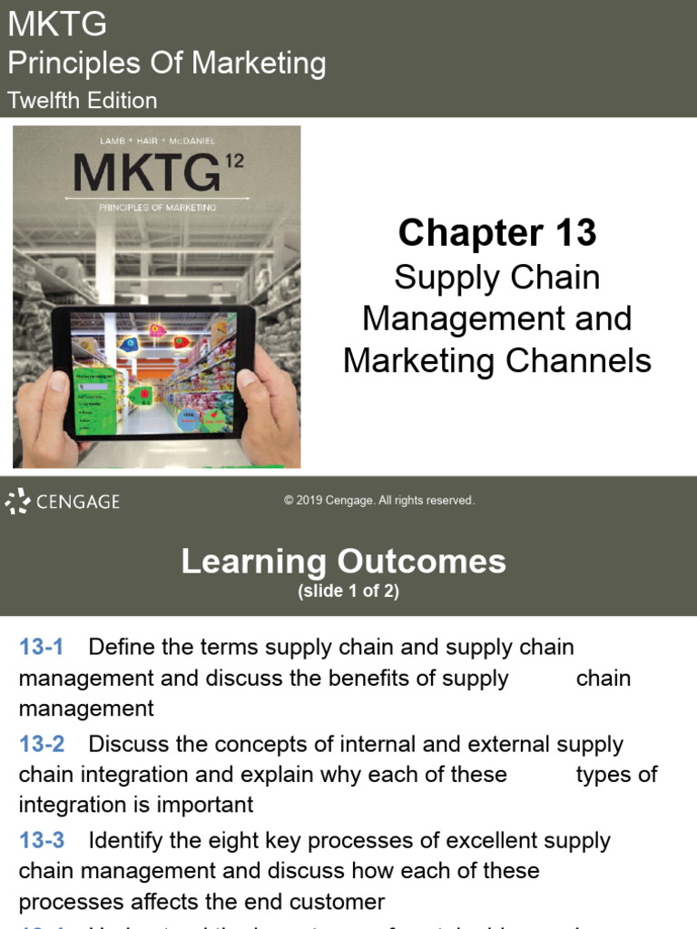 MKTG12 LambHairMcDaniel Ch13 Updated SH | PDF | Supply Chain | Supply Chain Management