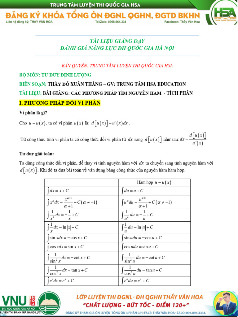CC PHNG PHP TM Nguyn HM - TCH PHN | PDF