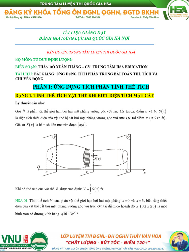 H PHN Trong Bi Ton TH TCH V Chuyn NG | PDF