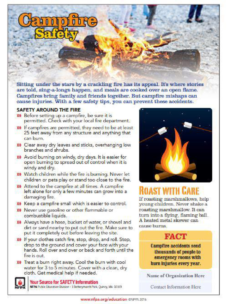 Campfire Safety | PDF