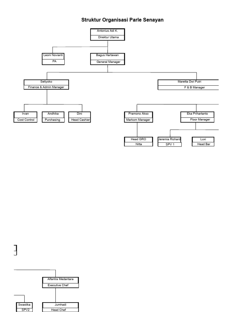 Struktur Organisasi Parle | PDF