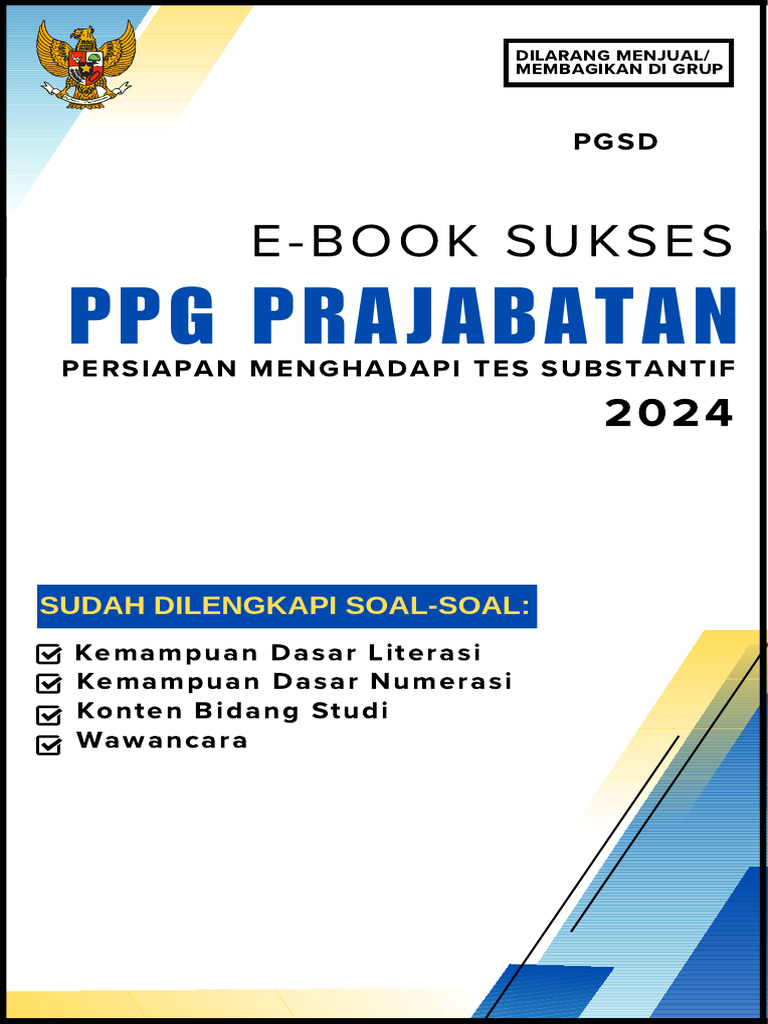 E-Book PGSD 2024 | PDF | Karier & Perkembangan | Bisnis