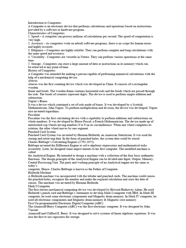 1 | PDF | Computer Architecture | Computing