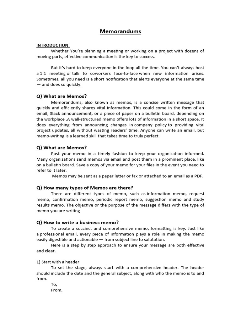 Memorandums | PDF | Memorandum | Policy