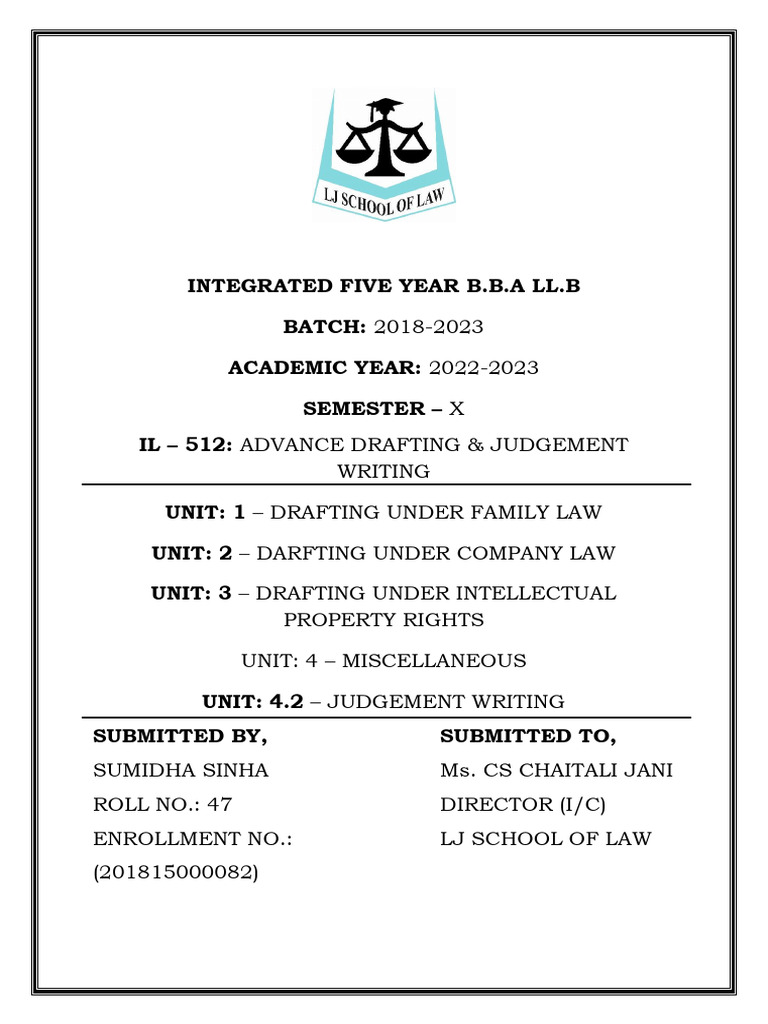 Advance Drafts - Sumidha Erged | PDF | Trademark | Equity (Finance)