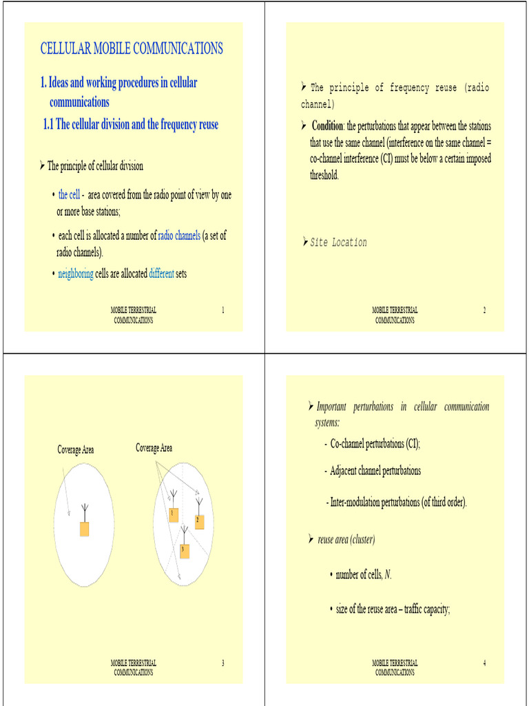 MC-Cellular Networks CH03 | PDF | Cellular Network | Radio Spectrum MC-Cellular Networks CH03 | PDF | Cellular Network | Radio Spectrum