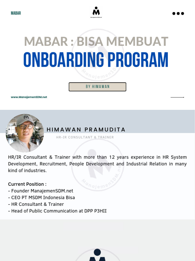 Tips Onboarding | PDF