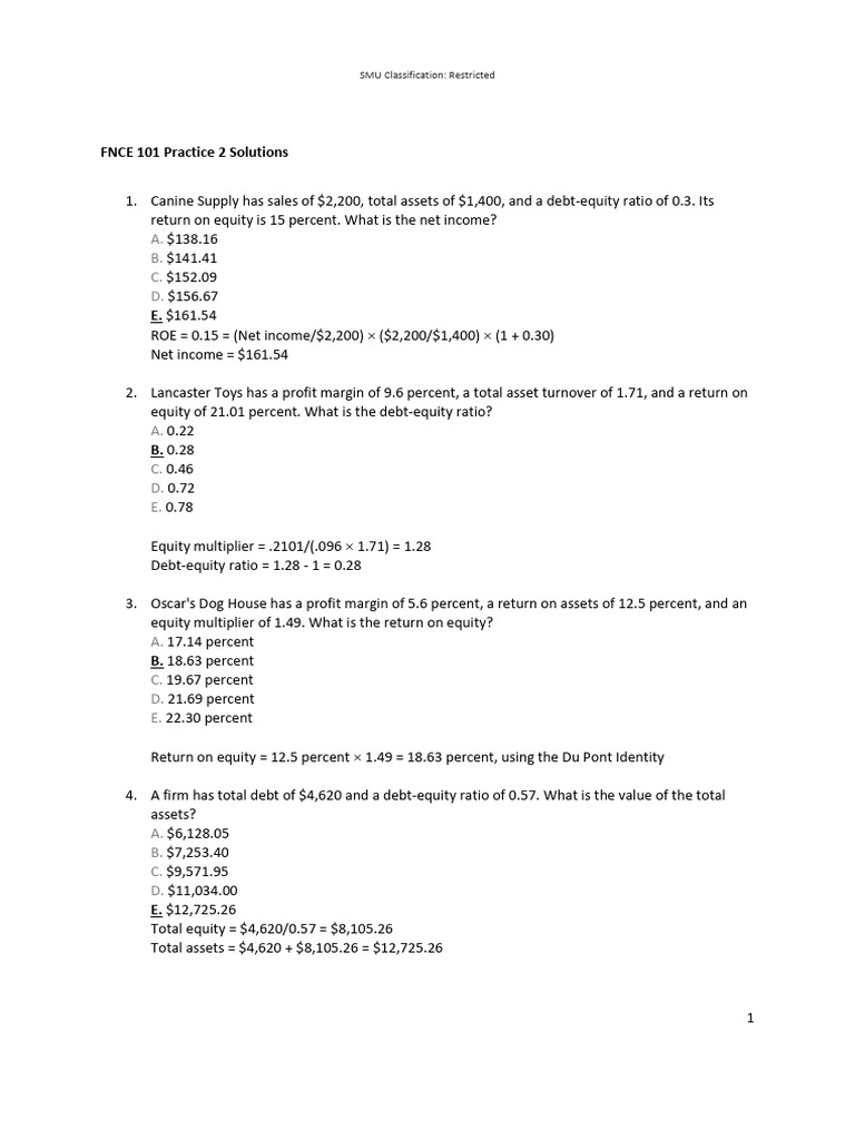 Practice 2 solutions1 | PDF | Present Value | Interest