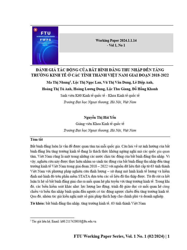 FWPS Vol 1 No 1 Paper 14 | PDF