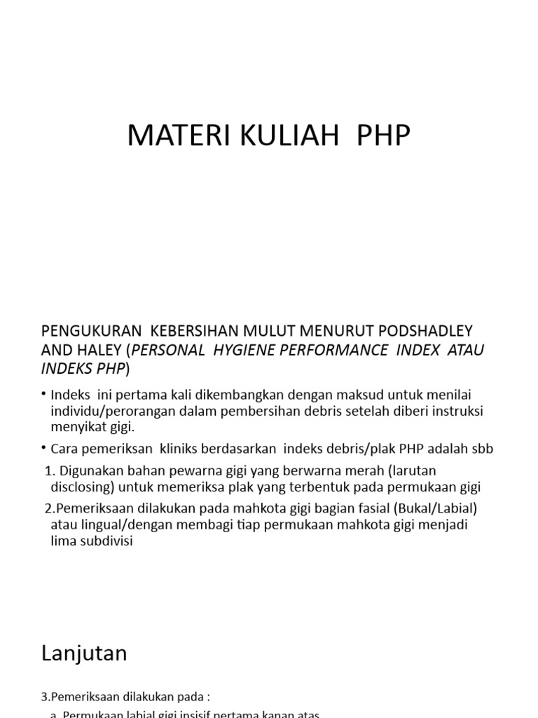 Materi Kuliah PHP | PDF