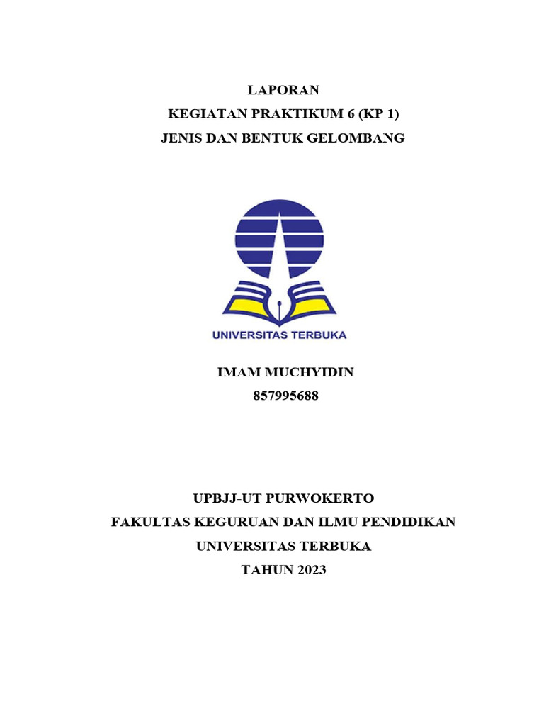 Modul 4 (KP 2 Gerak) Dan Modul 6 Gelombang (KP 1 Jenis Dan Bentuk Gelombang) . | PDF