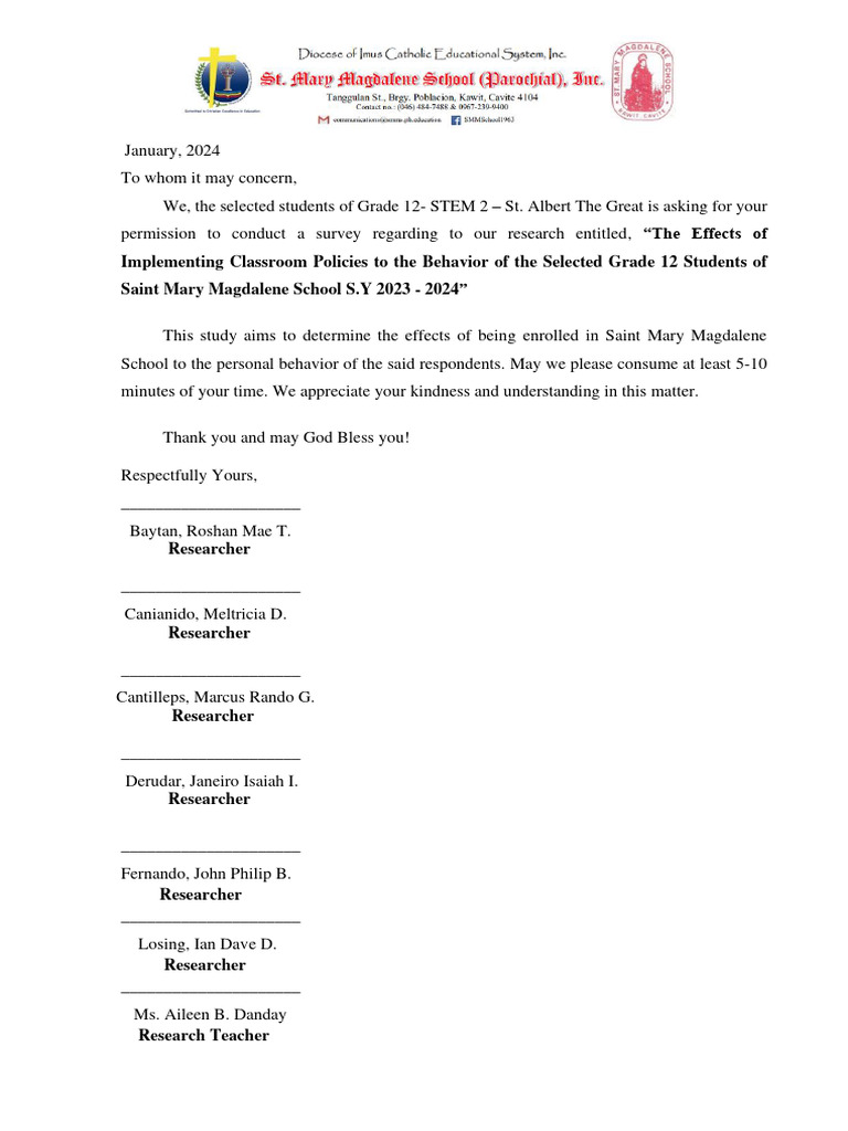 Revised Questionnaire III | PDF