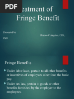 ACT 153 Handout 2.1 Fringe Benefit Tax and Related Topics | PDF ...