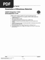 ASTM D5/D5M 13: Standard Test Method For Penetration of Bituminous ...