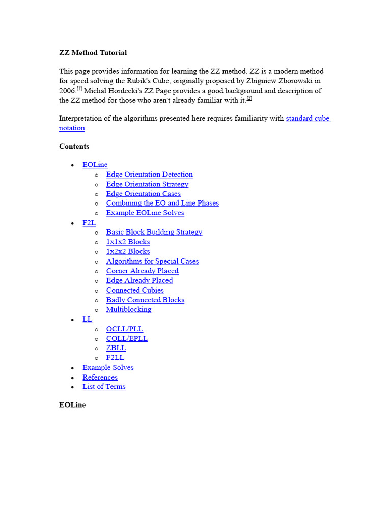 ZZ Method Tutorial | PDF | Recreational Mathematics | Logic Puzzles ZZ Method Tutorial | PDF | Recreational Mathematics | Logic Puzzles