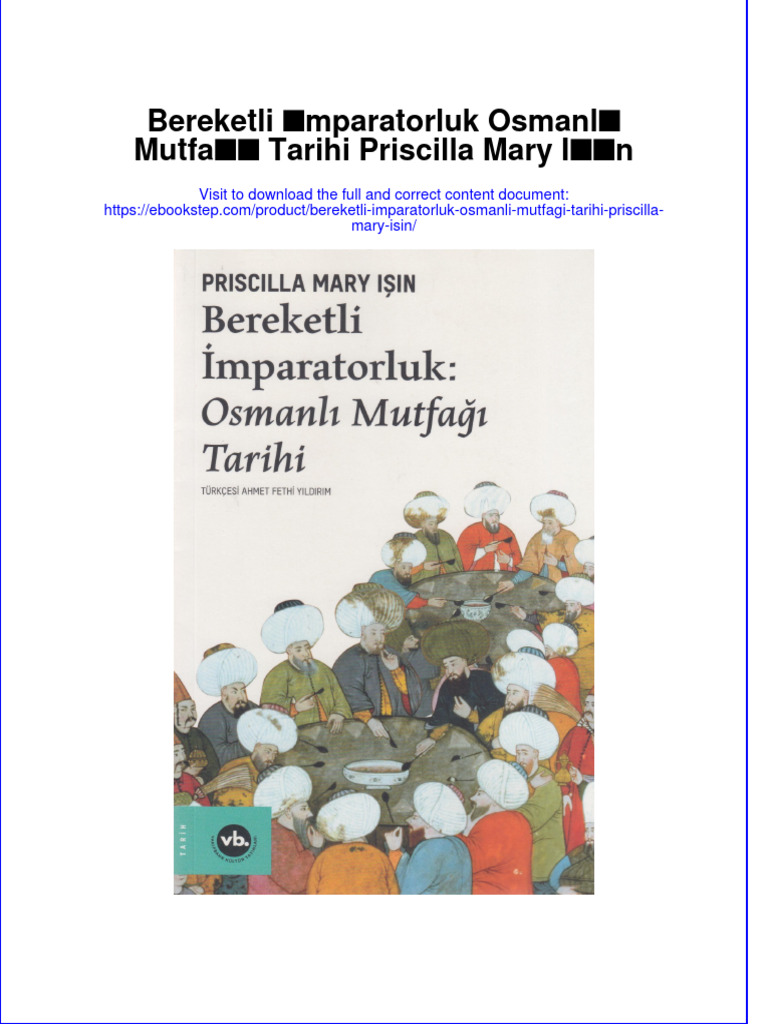 PDF of Bereketli Imparatorluk Osmanli Mutfagi Tarihi Priscilla Mary ...