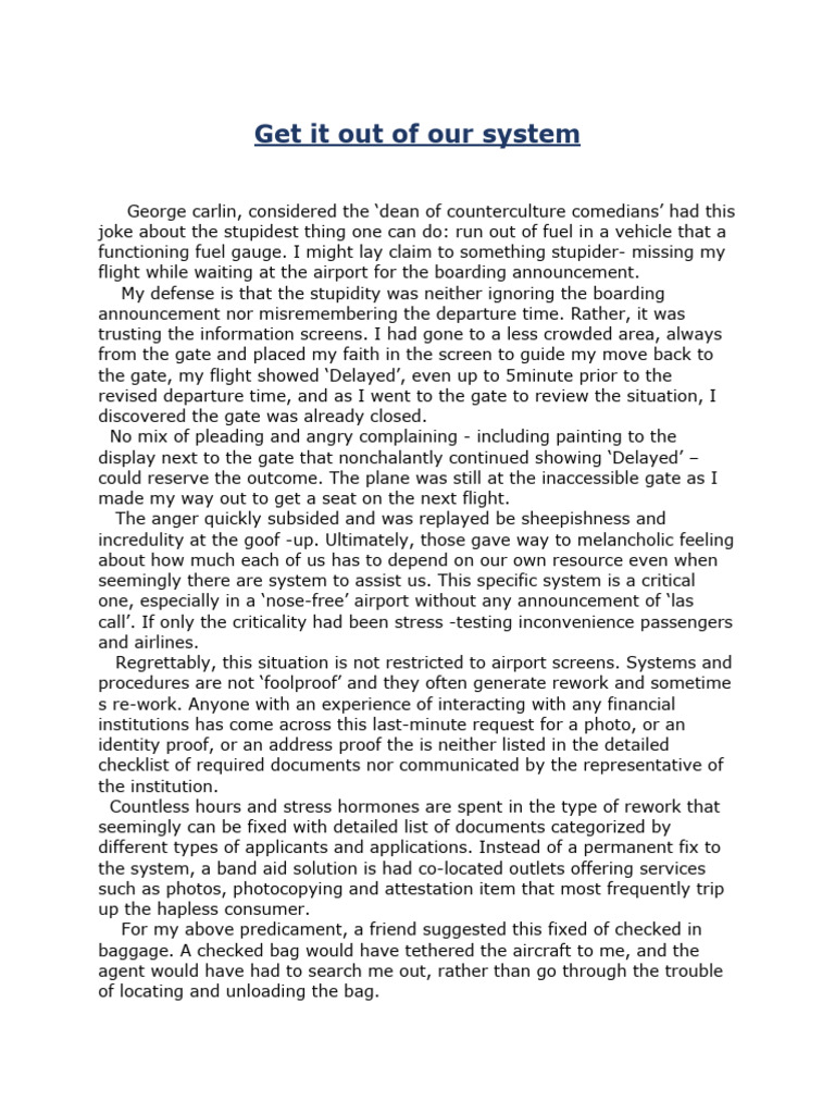 Artical - 1 Get It Out of Our System | PDF | Artificial Intelligence | Intelligence (AI) & Semantics