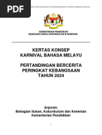 Kertas Konsep - KSPB - Pertandingan Bercerita Peringkat Kebangsaan Tahun 2025 - Akhir | PDF
