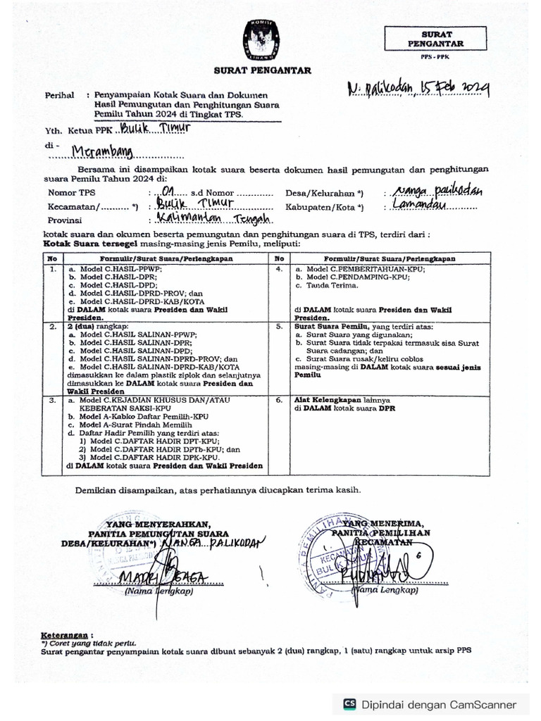 SP. PPS Ke PPK Nanga Palikodan | PDF