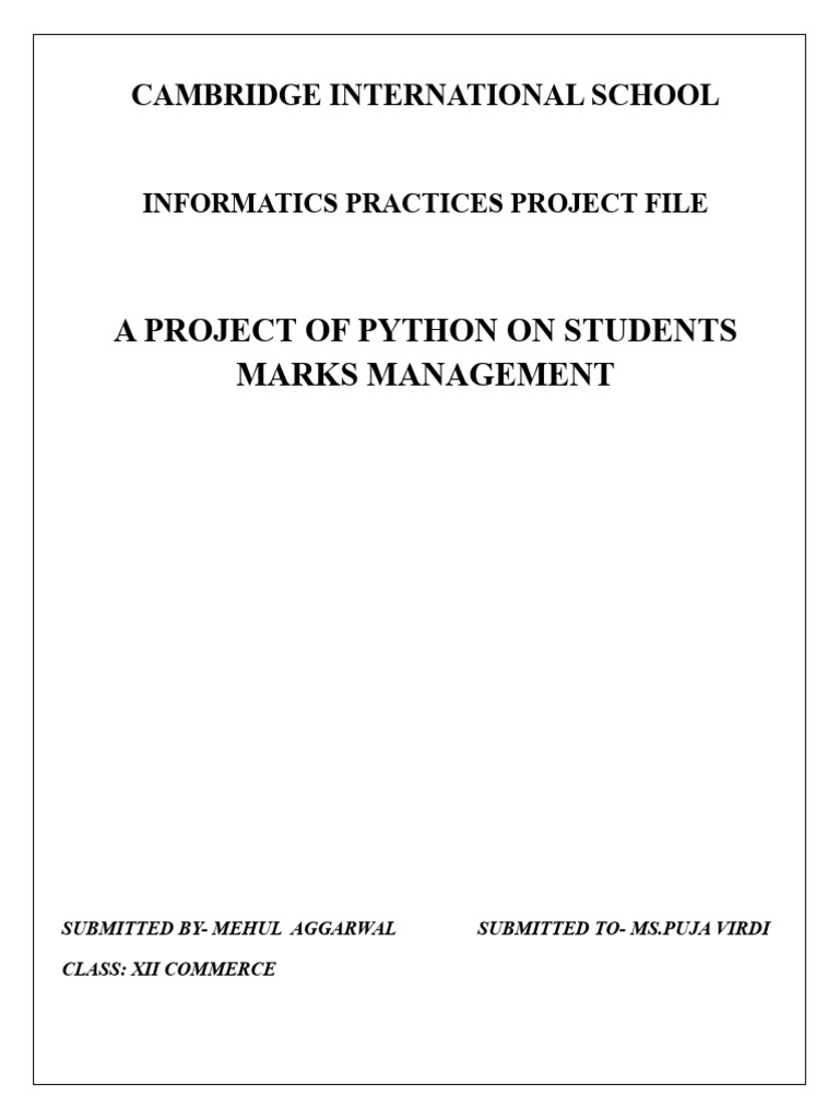 IP Project | PDF | Data | Data Management