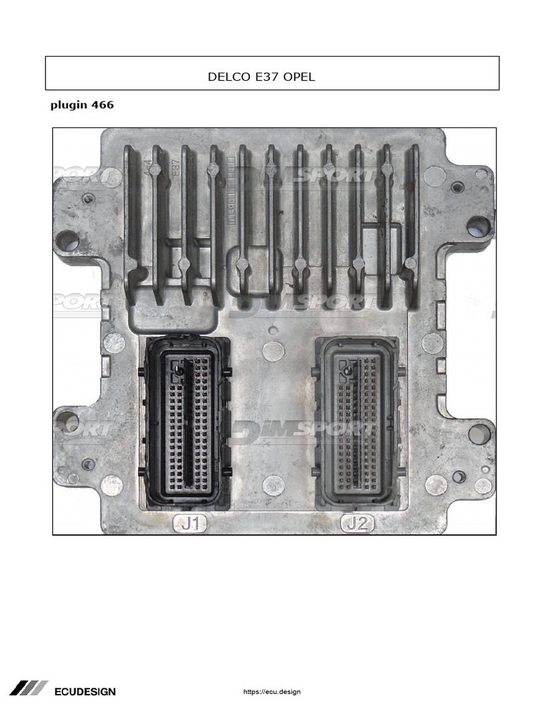 Acdelco E37 Opel | PDF