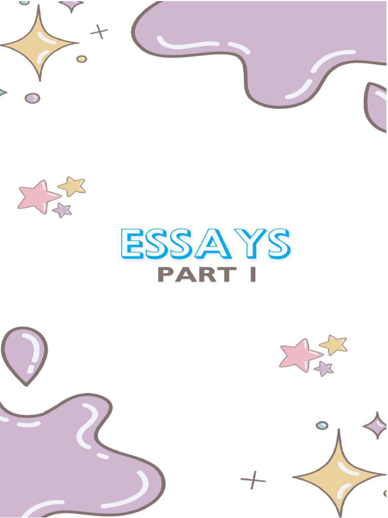Essays Part 1 Pdf Creativity Adolescence