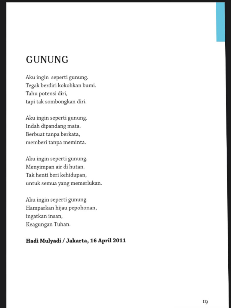 Puisi Gunung | PDF