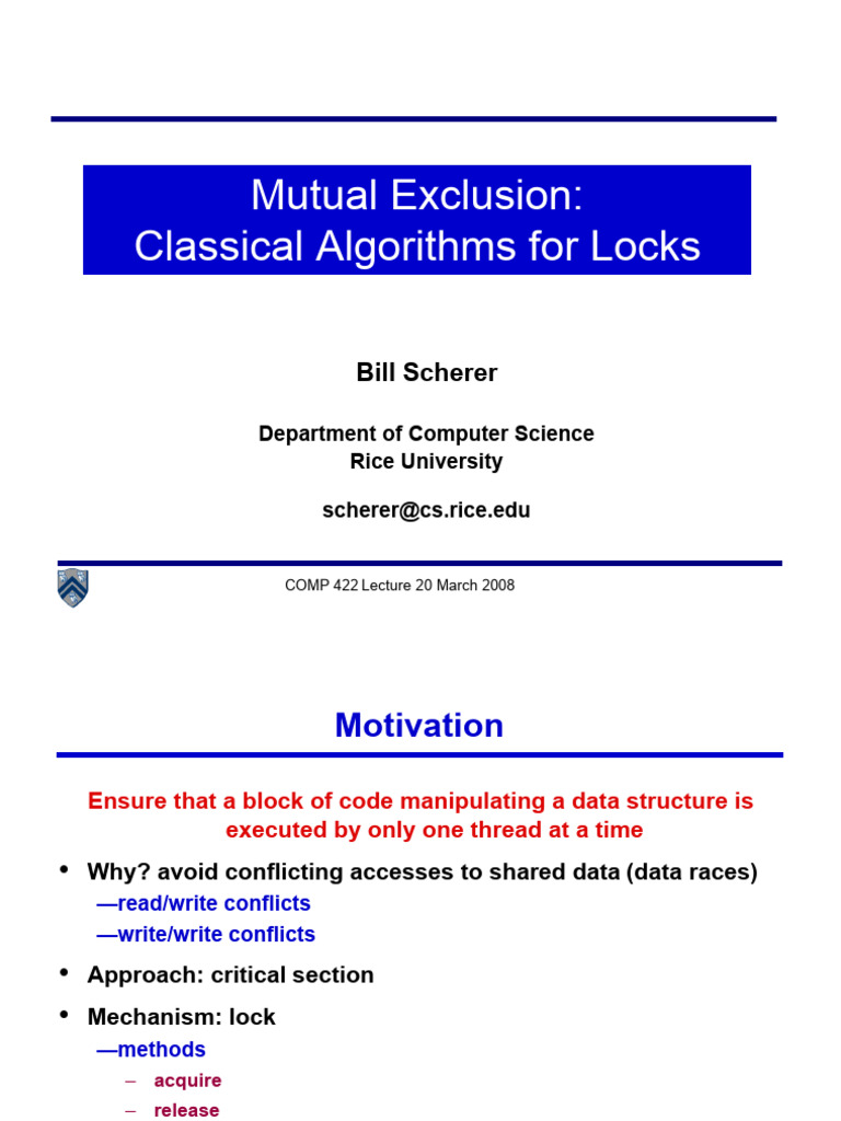 locks | PDF | Distributed Computing | Computer Programming