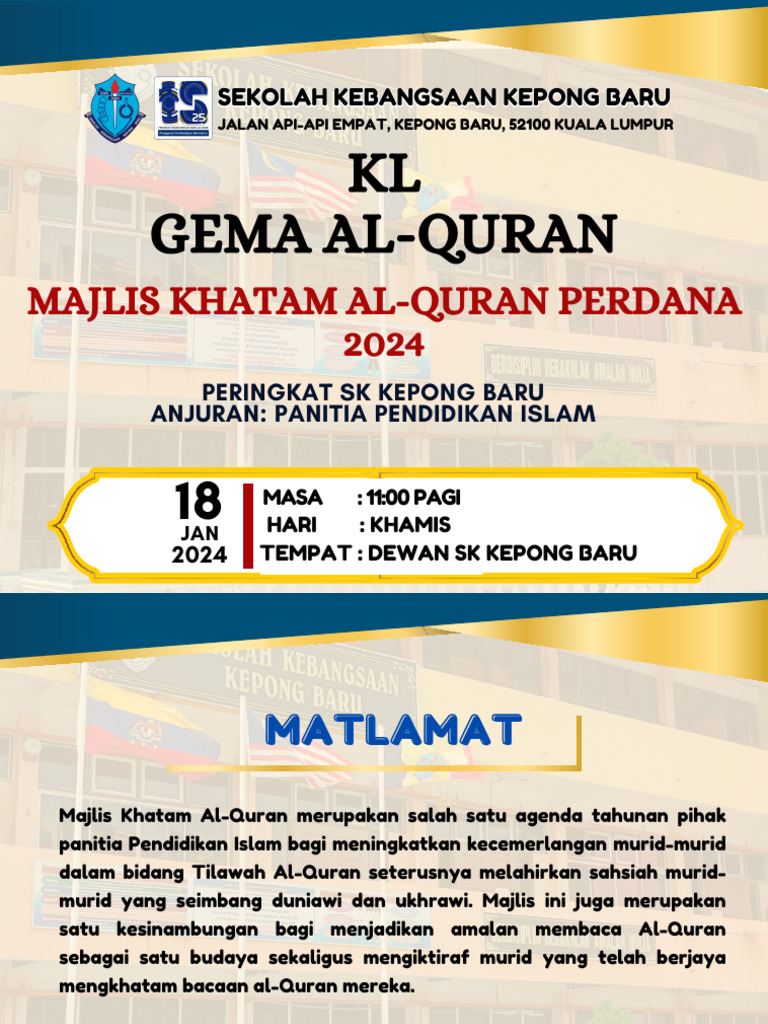 Buku Program Majlis Khatam Alquran | PDF