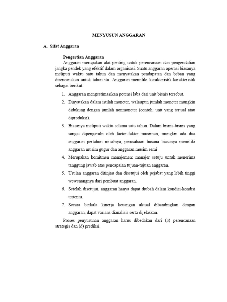 Menyusun Anggaran Bab 10 | PDF | Pengelolaan Keuangan & Uang