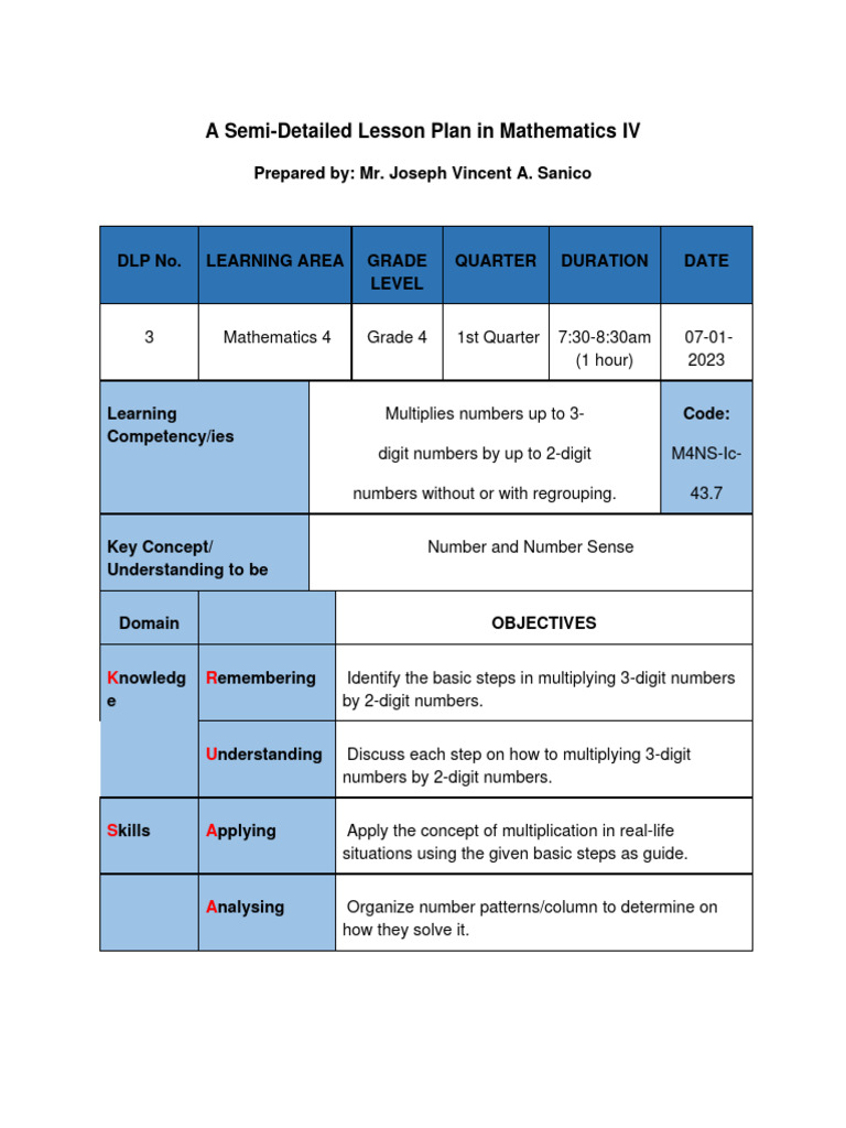 Dodong Math Lp | PDF | Multiplication | Mathematics