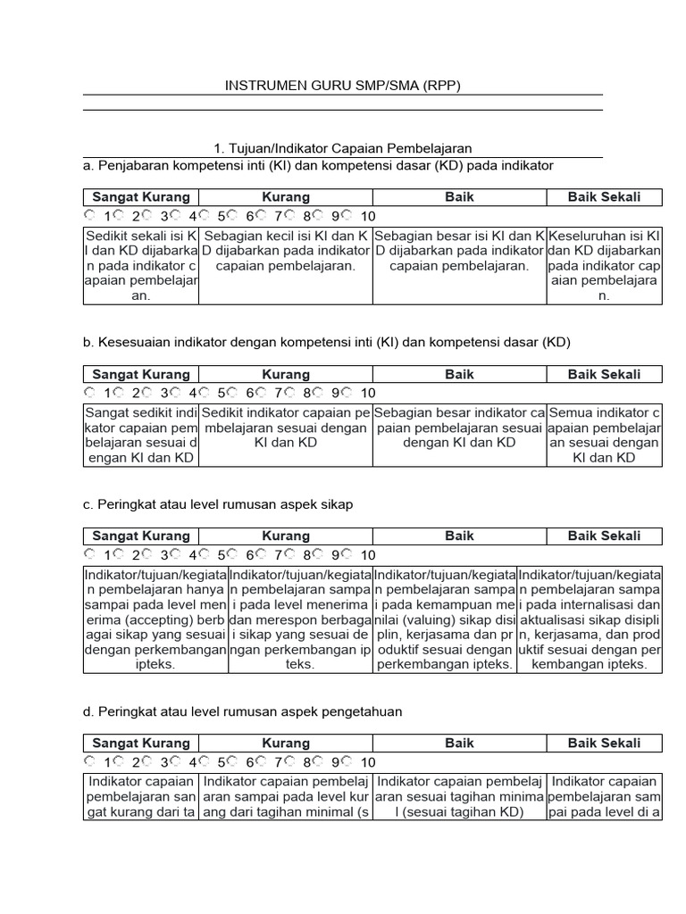 Rubrik RPP Ukin | PDF