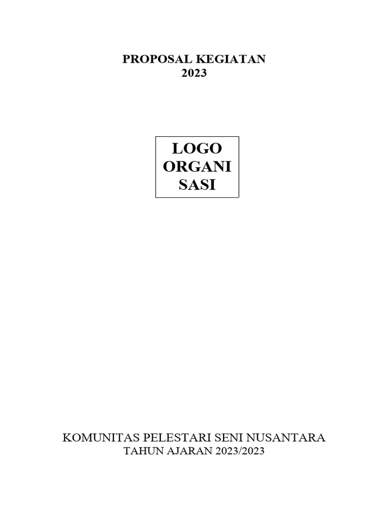 Contoh Format Proposal | PDF