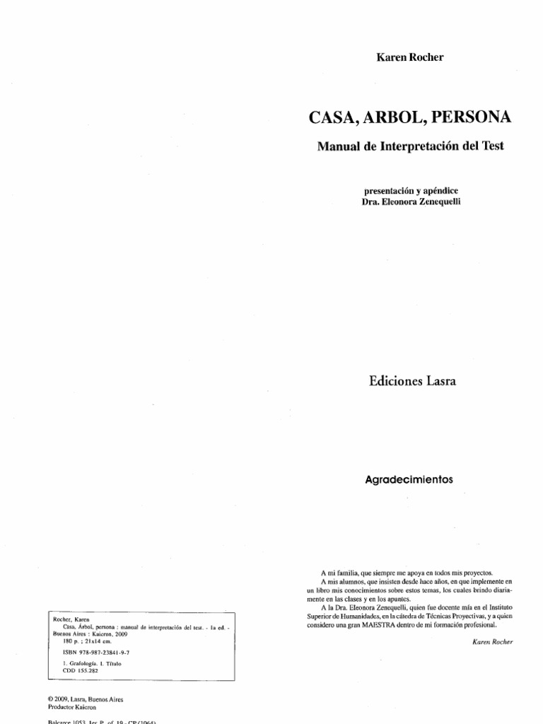 HTP... Test Arbol Casa Persona | PDF