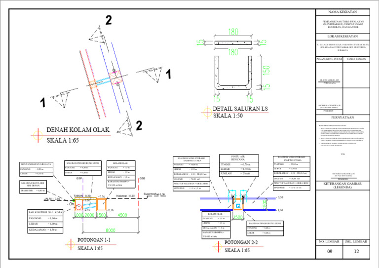 Hal 5 Denah Kolam Olak | PDF