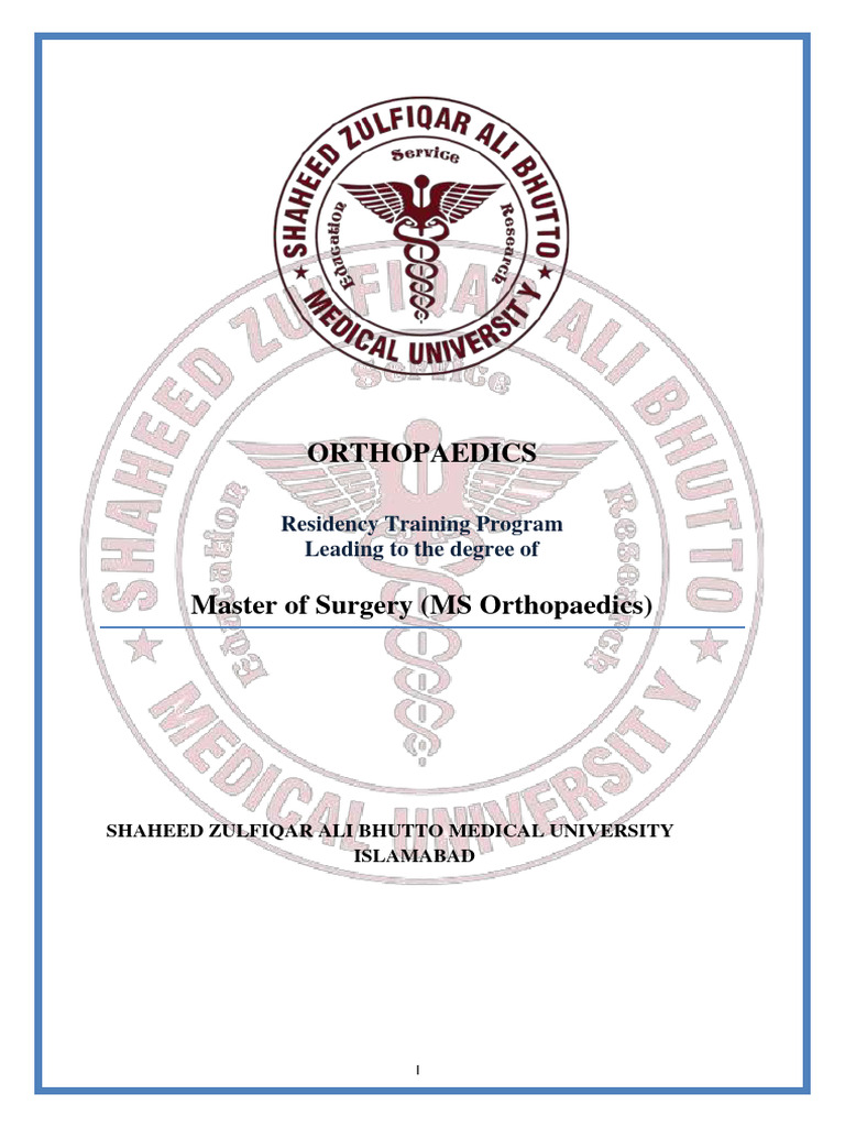 MS Orthopaedic | PDF | Surgery | Medical Diagnosis