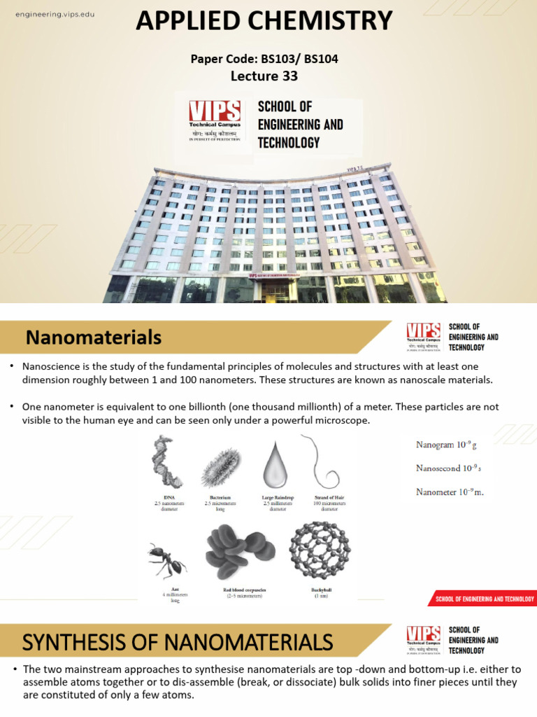 Unit 4c | PDF | Nanomaterials | Adsorption