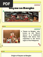 Sayaw sa Bangko: History and Steps | PDF | Dances | Performing Arts